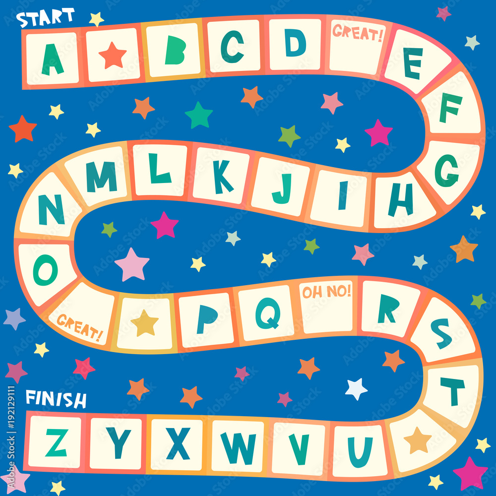 Funny cartoon English alphabet game for Preschool Children, white ...