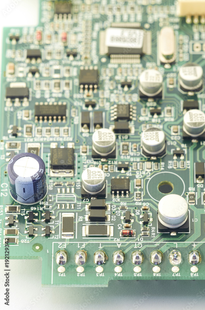 Electronic circuit board, PCB (Printed circuit board) with processor ...