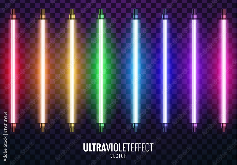Vector of ultraviolet light. Stock Vector | Adobe Stock