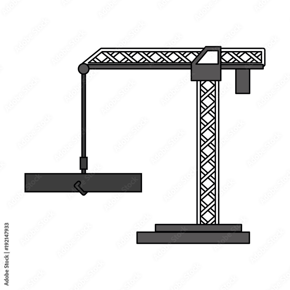 Construction crane symbol icon vector illustration graphic design Stock ...
