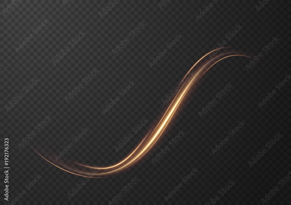 Golden shiny lines vector background. EPS10 Stock Vector | Adobe Stock