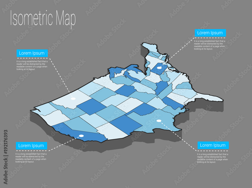 USA map infographics Stock Vector | Adobe Stock
