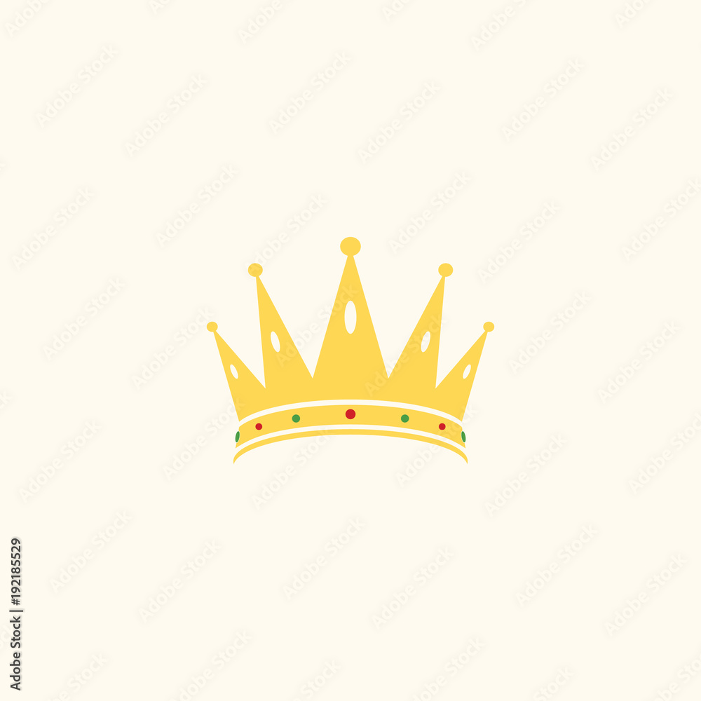 simple crown logo, yellow crown logo with diamond surrounding for ...