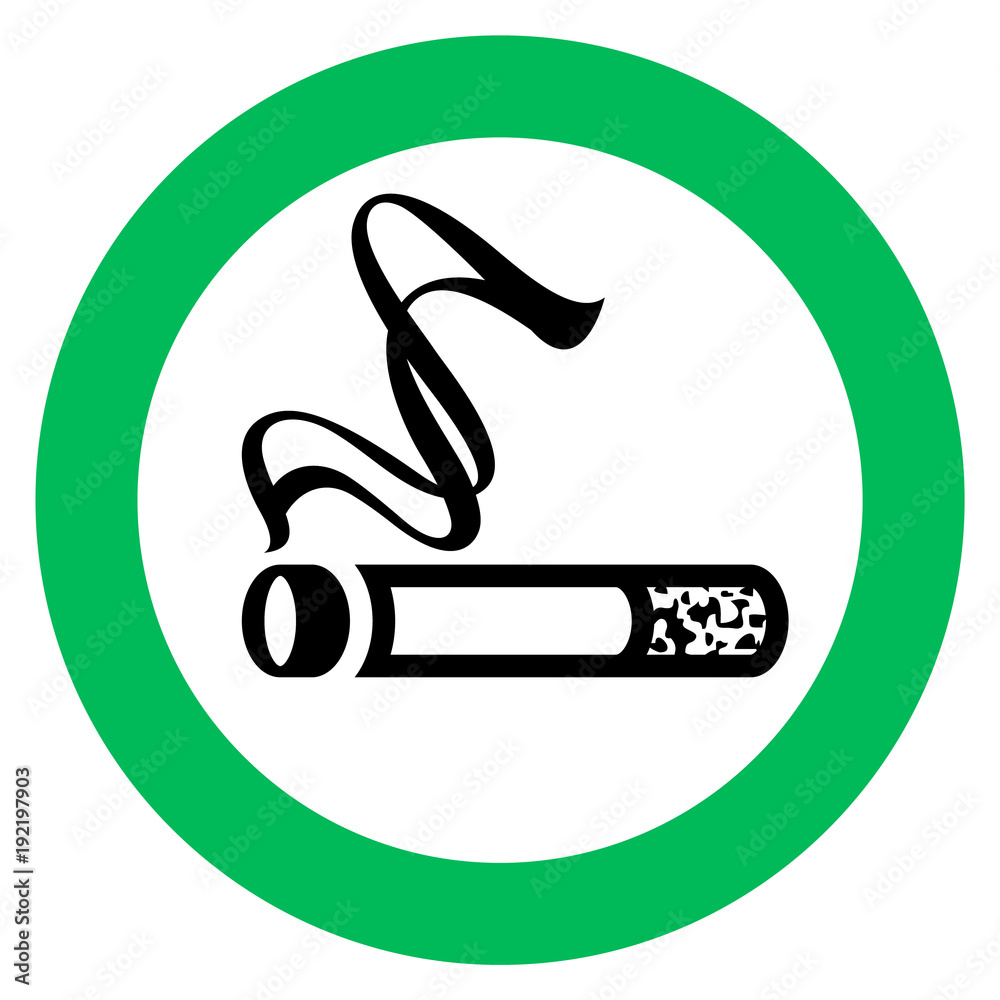 smoking area sign Stock Vector | Adobe Stock