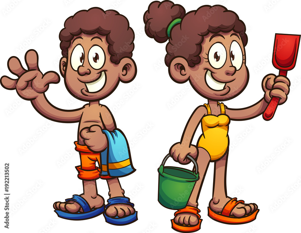 Swimsuit Kids Clip Art