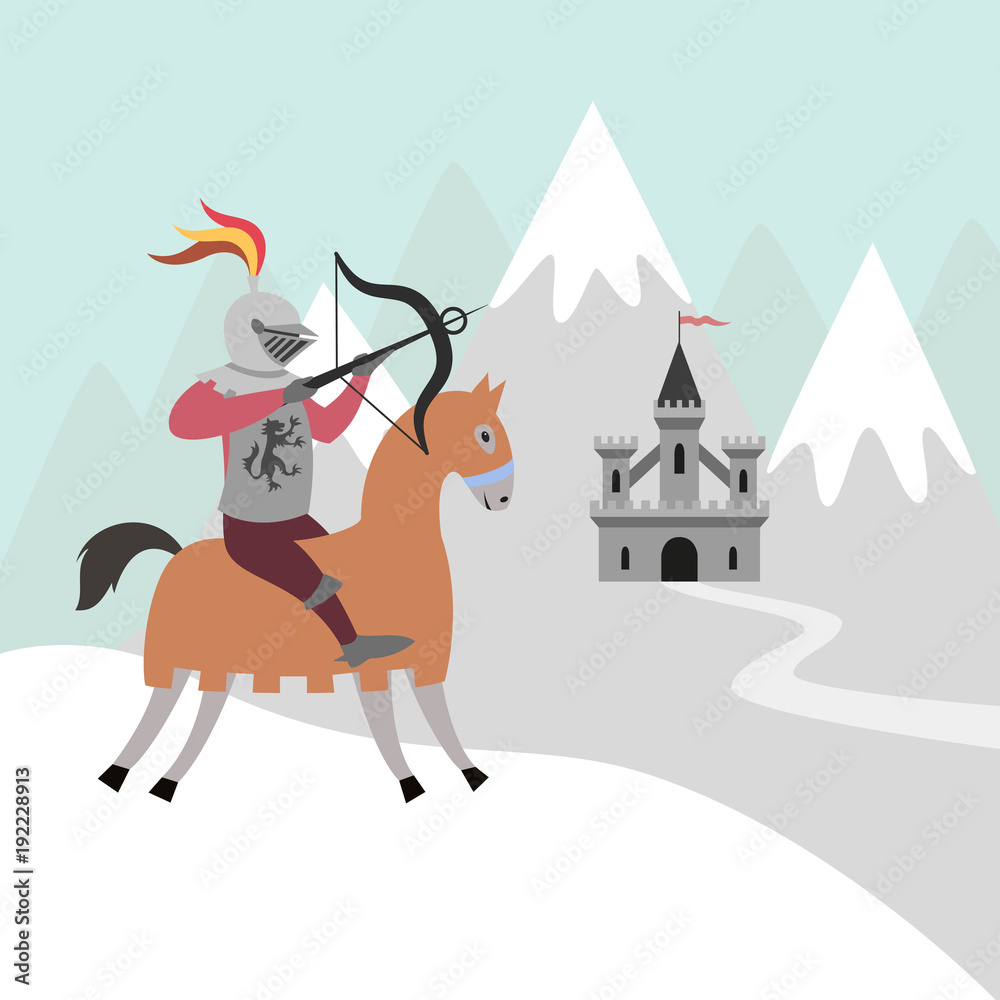 Animated Castle With Knight