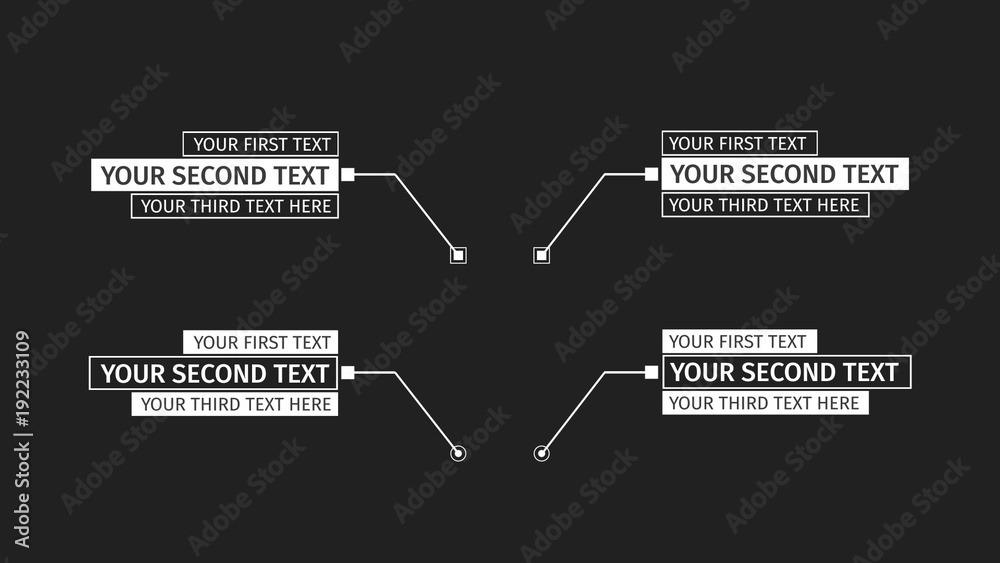 Three Line Call Out Overlays Stock Template | Adobe Stock