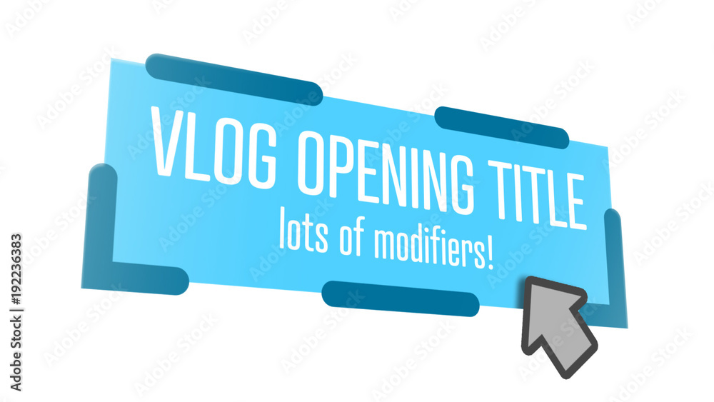 Spinning Outlined Title Stock Template | Adobe Stock