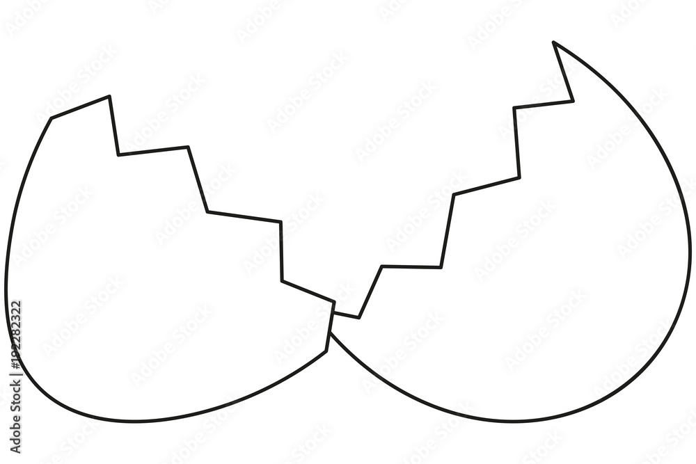 Broken Egg Shell Clipart Graphic Free