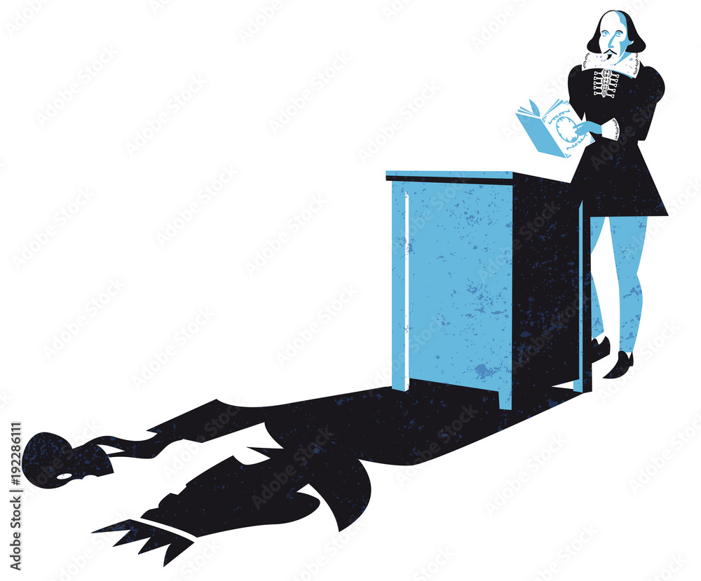 Photo & Art Print William Shakespeare vector illustration, Mario Breda