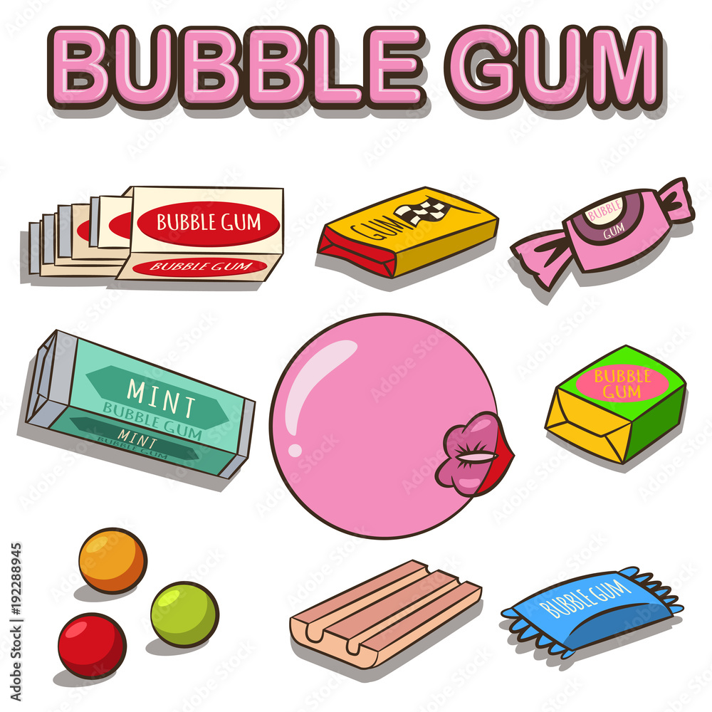Cartoon Bubble Gum