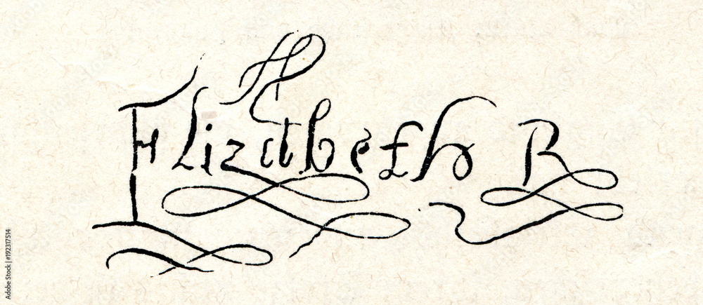 Queen Elizabeth I Signature