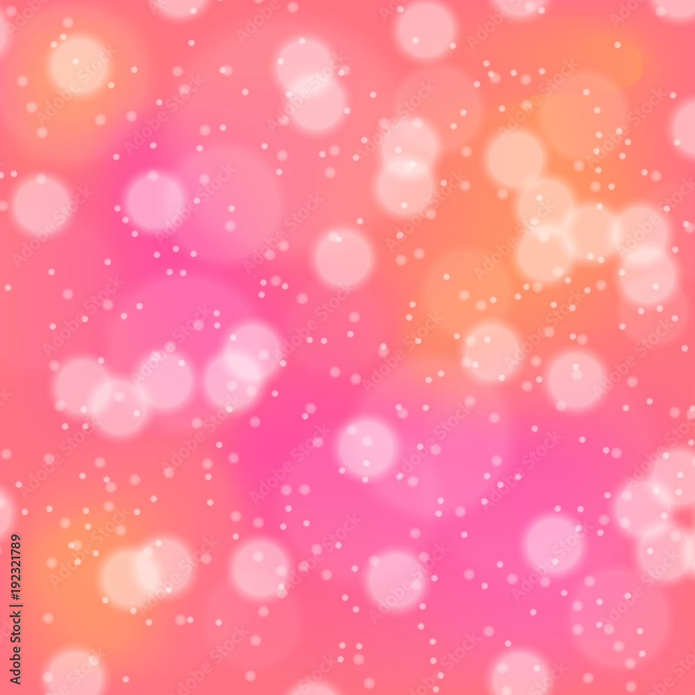 Abstract bokeh background in vivid rose tones. Bright and festive ...