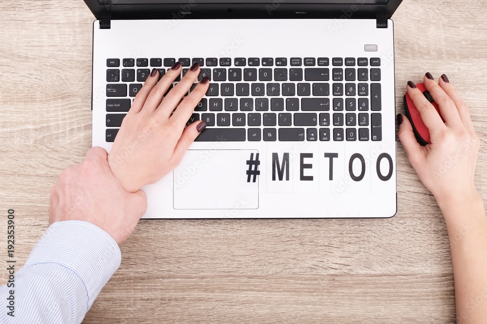 Boss man shows inappropriate behavior towards young woman at workplace ...