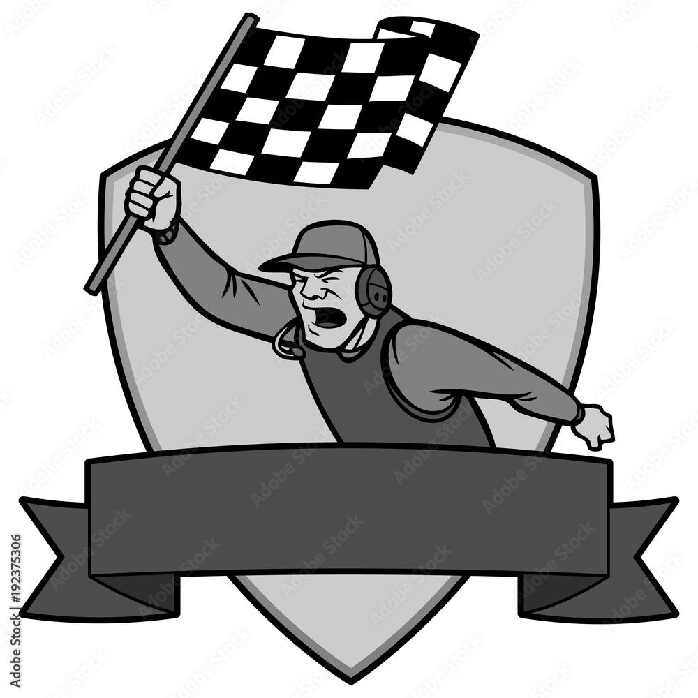 Race Finish Line Cartoon