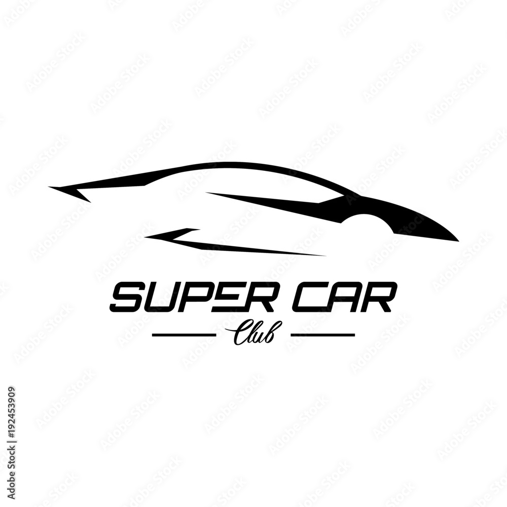 Super Car Club Logo Stock Vector | Adobe Stock