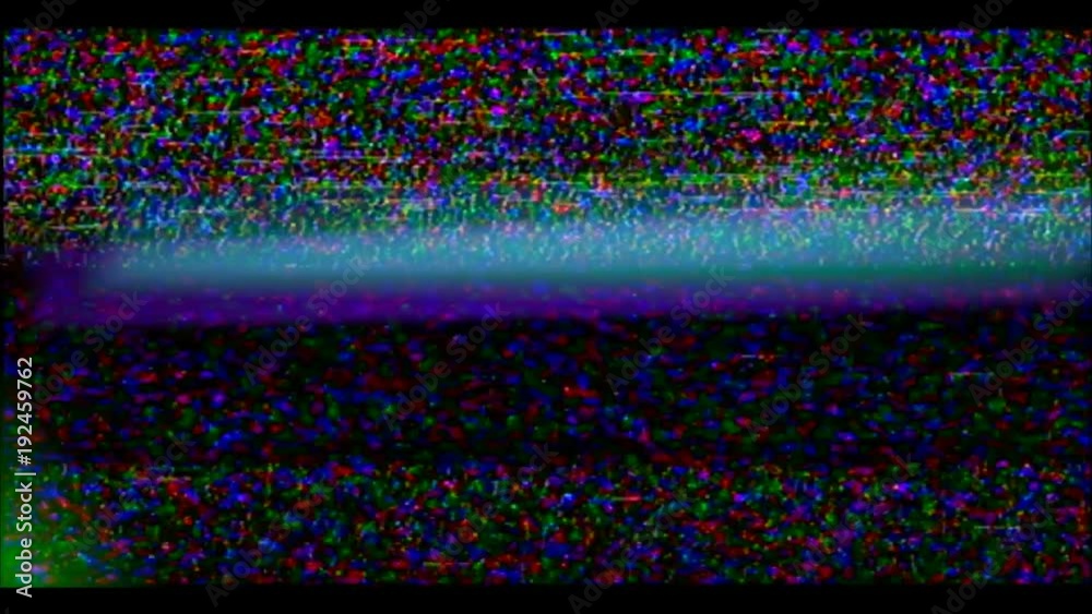 Reverse VHS Tape Screen. Tv Test Signal. Error Video Recording. Stock ...