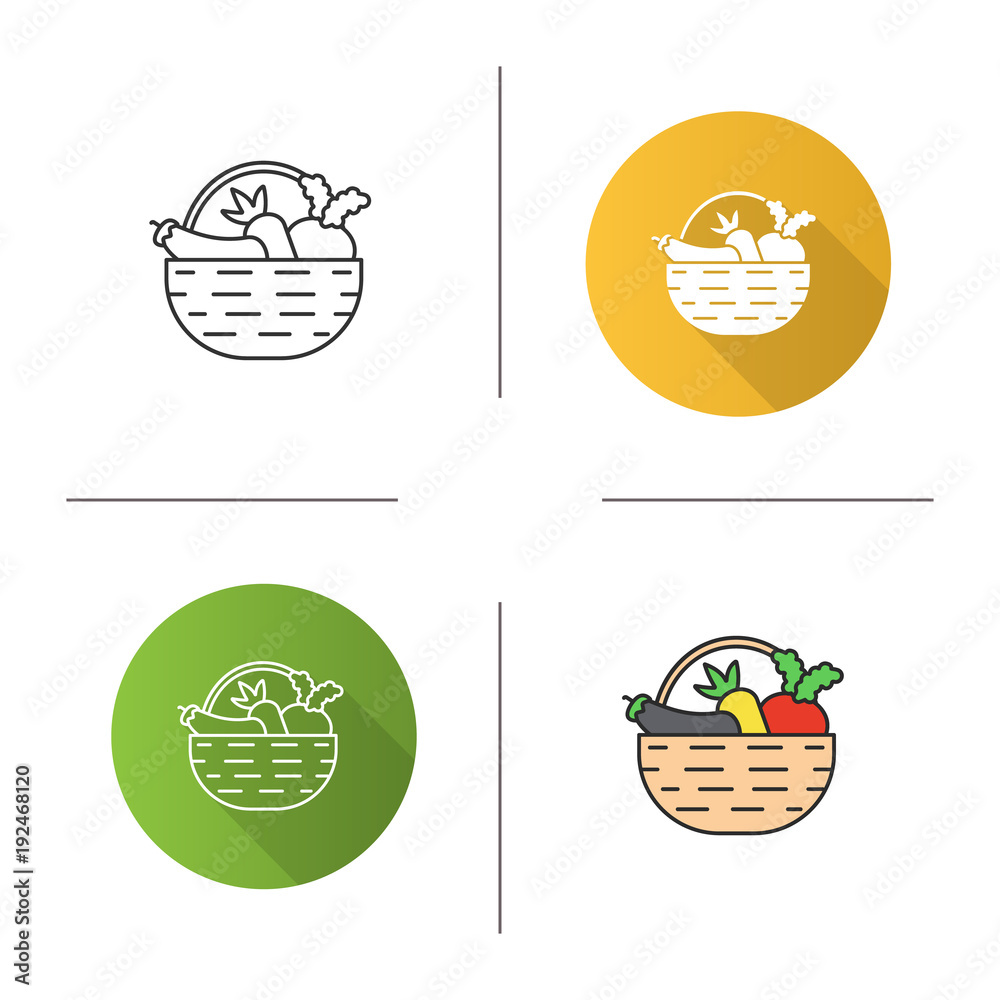 Vegetable Basket Icon