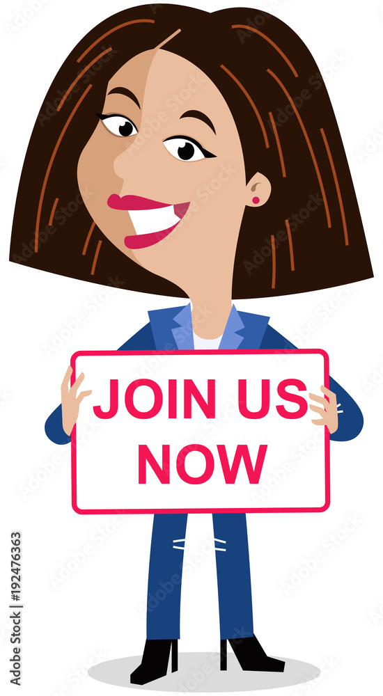 Vector illustration of a smiling southeast asian cartoon business woman ...