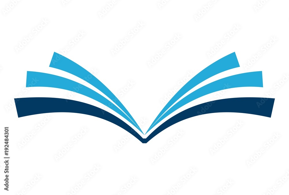 book logo vector Stock Vector | Adobe Stock