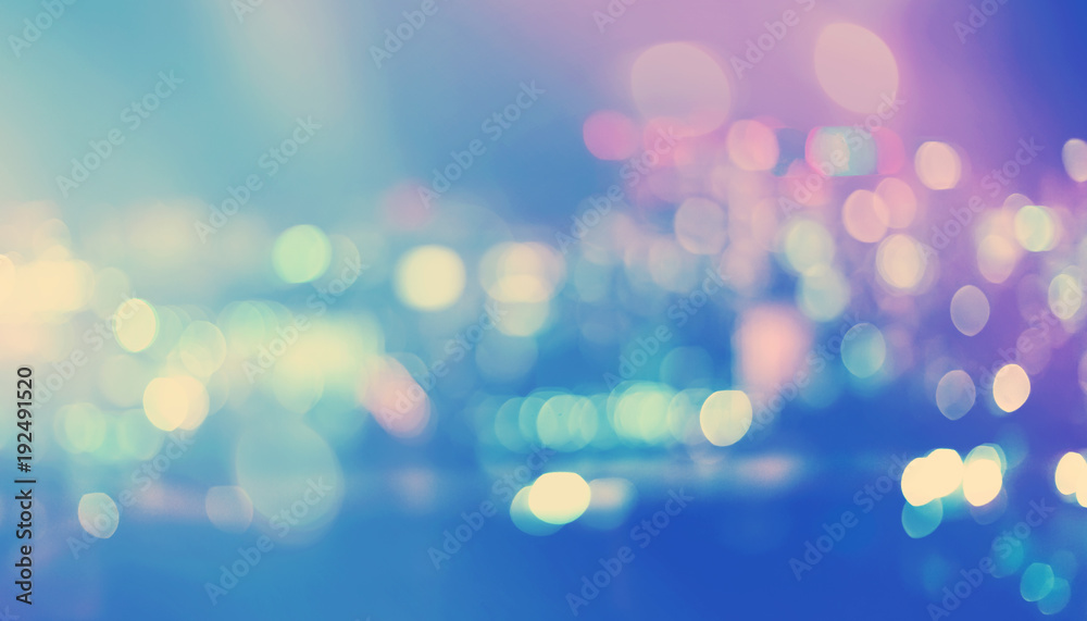 Blurred abstract bokeh background of Tokyo, Japan at night Stock Photo ...