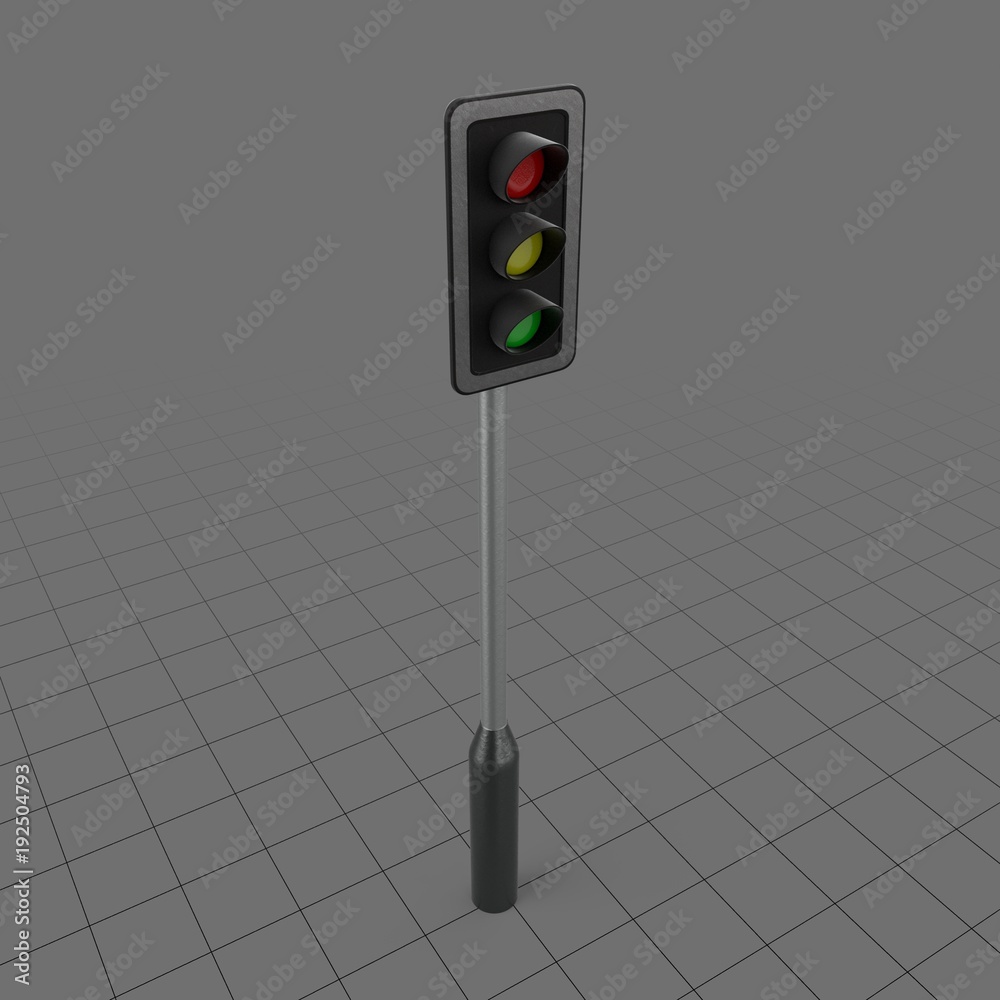 Traffic lights Stock 3D asset | Adobe Stock