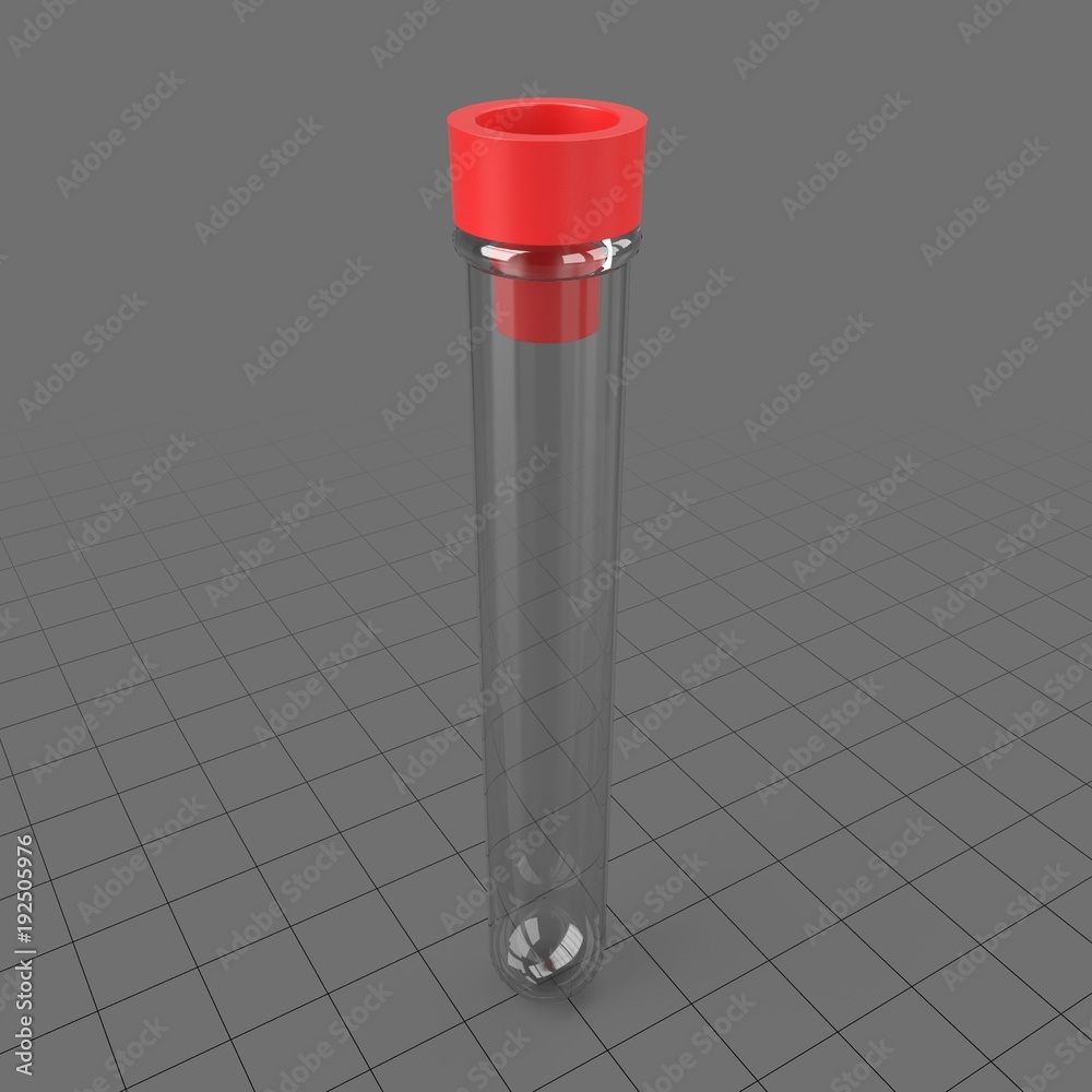 Single test tube Stock 3D asset | Adobe Stock