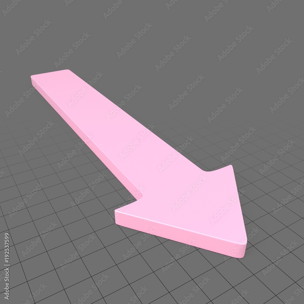 Straight forward arrow Stock 3D asset | Adobe Stock