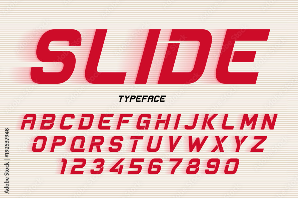 Vector decorative font design, alphabet, typeface, typography, l Stock ...