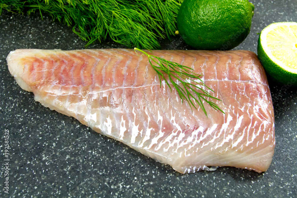 filet de lieu Stock Photo | Adobe Stock