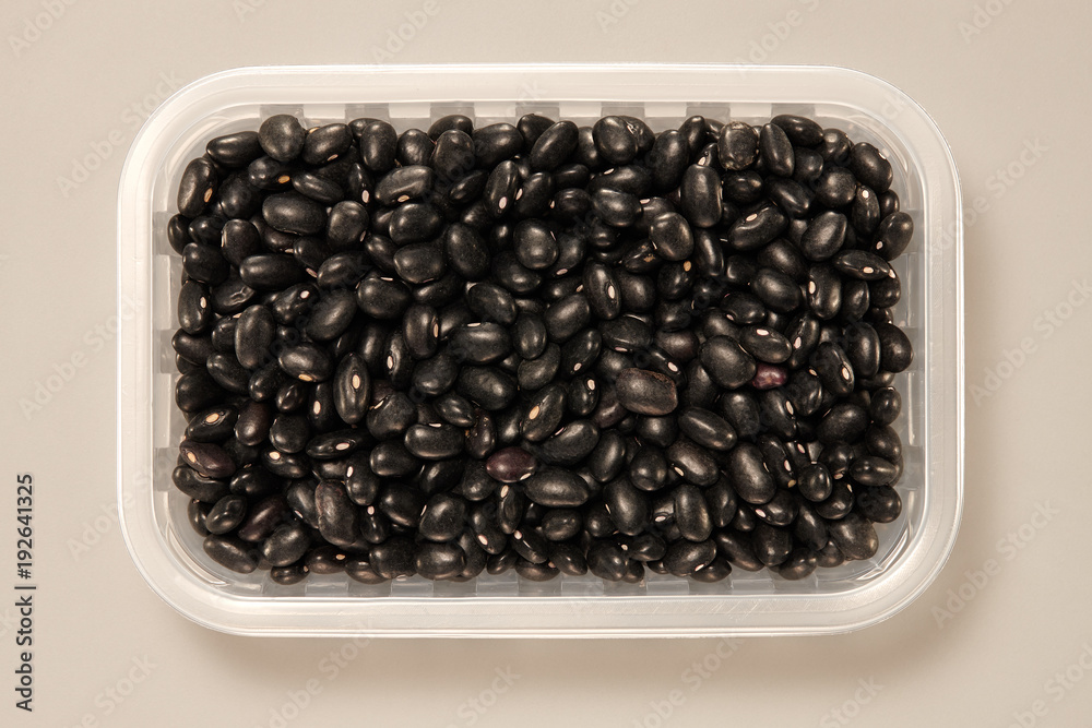 Whole Grains. Top View of Healthy grain foods in a White bowl on grey ...