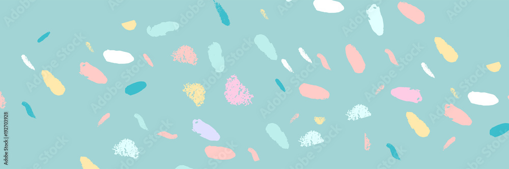 Trendy Header Design with different hand drawn shapes and textures ...