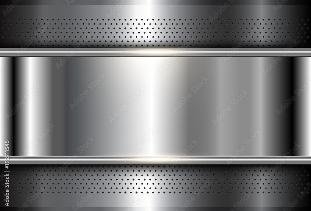 Metallic background polished steel texture Stock Vector | Adobe Stock