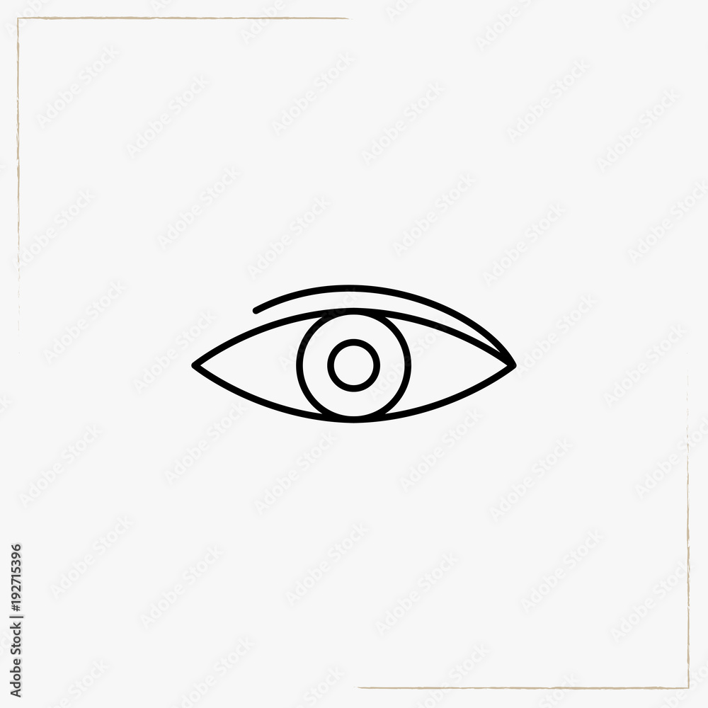eye line icon Stock Vector | Adobe Stock