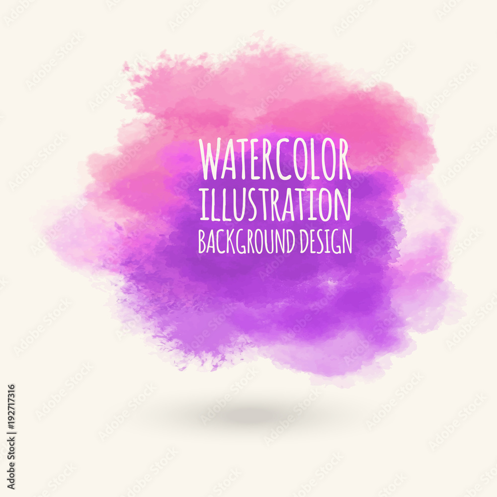 Color watercolor hand drawn vector. Stock Vector | Adobe Stock