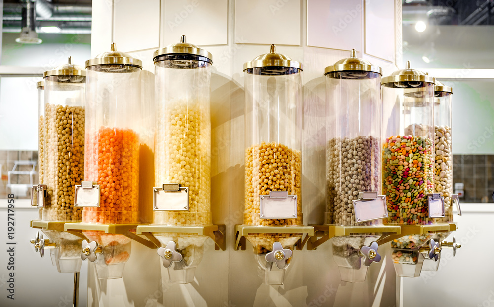 Photo & Art Print candy shop dispenser tubes selfservice vending ...