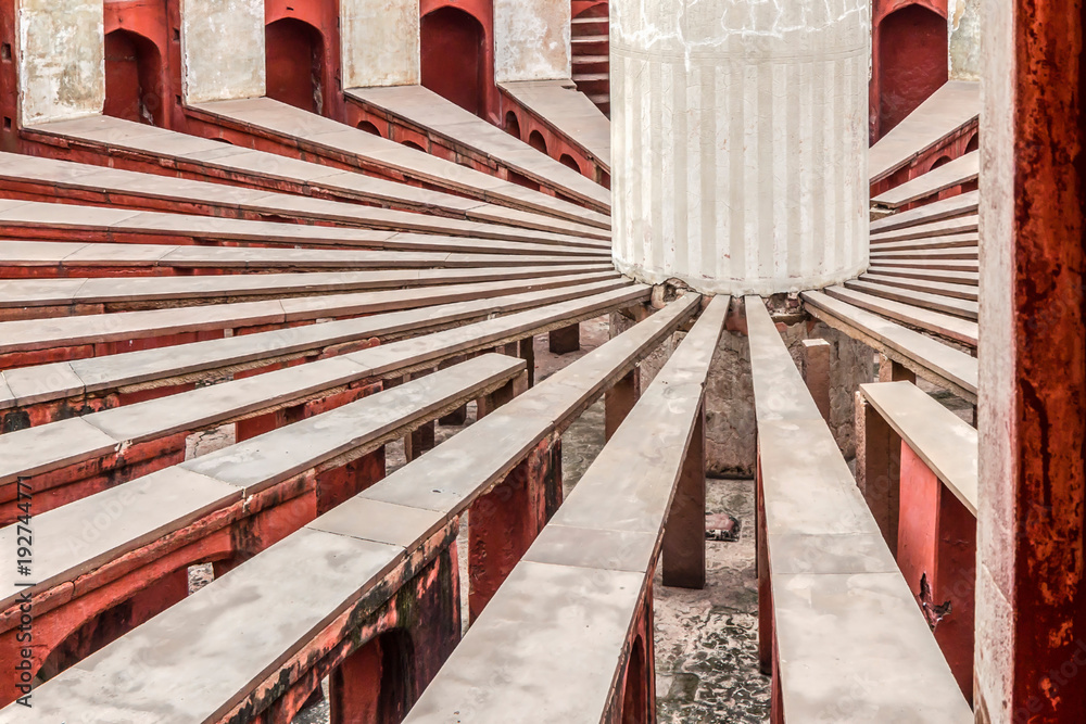 Inside view of Rama Yantra of Jantar Mantar Stock Photo | Adobe Stock