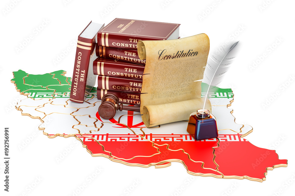 Constitution of Iran concept, 3D rendering Stock Illustration | Adobe Stock