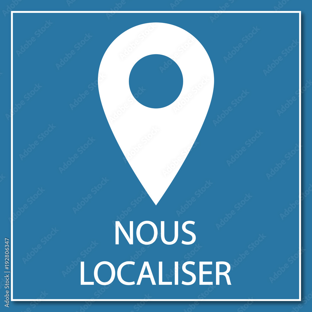 Logo nous localiser. Stock Vector | Adobe Stock