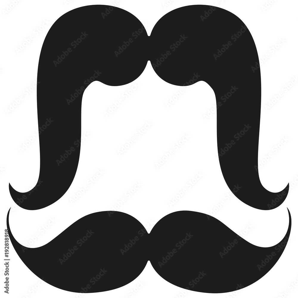 Cartoon icon poster man father dad day mustache moustache silhouette ...