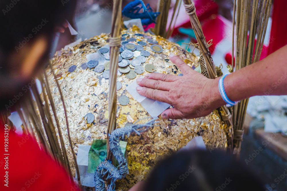 Thailand tradition, An inauguration ceremony called "FANG LUUK NIMIT ...