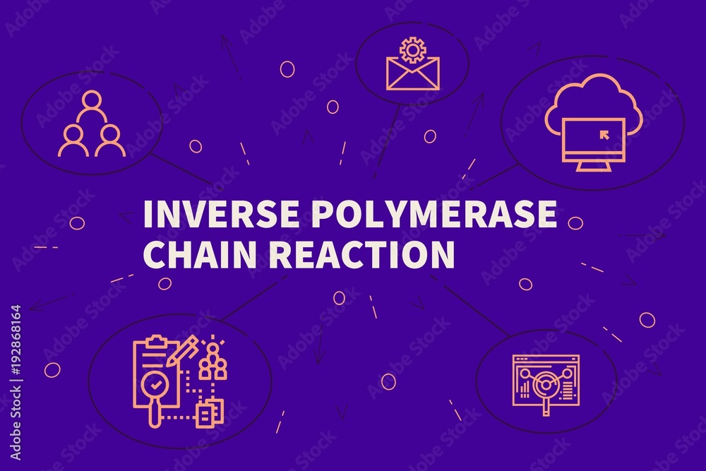 Business illustration showing the concept of inverse polymerase chain ...