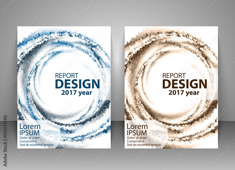 Brochure design template. The natural phenomenon of a hurricane, a ...