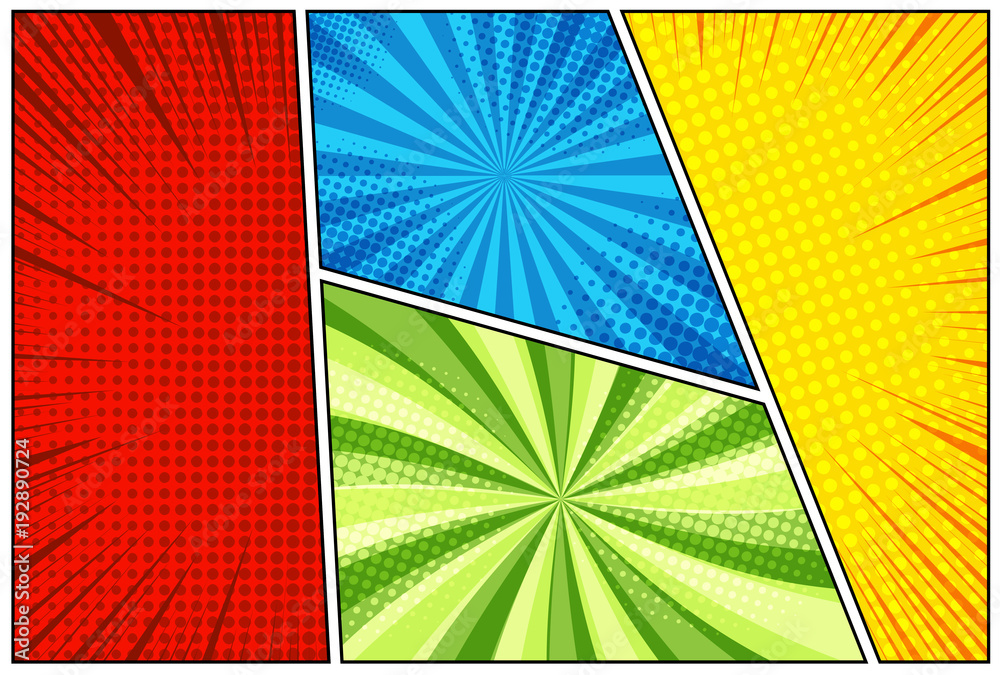 Comic book background Stock Vector | Adobe Stock