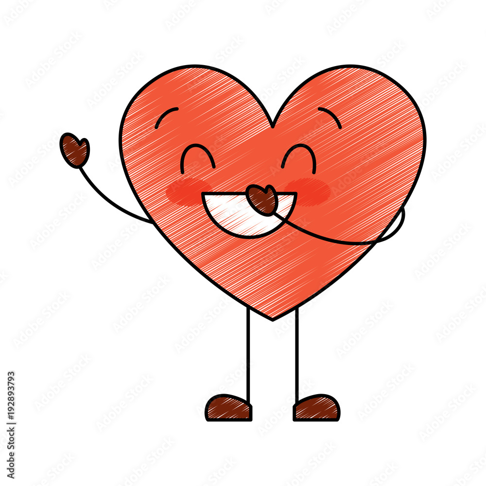 Smiling Heart Cartoon
