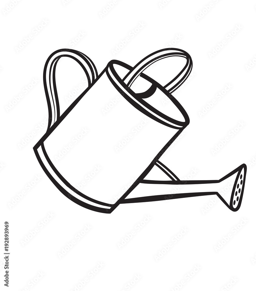 Watering Can Outline