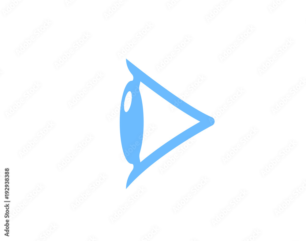 Eye Icon, closeup side view Stock Vector | Adobe Stock