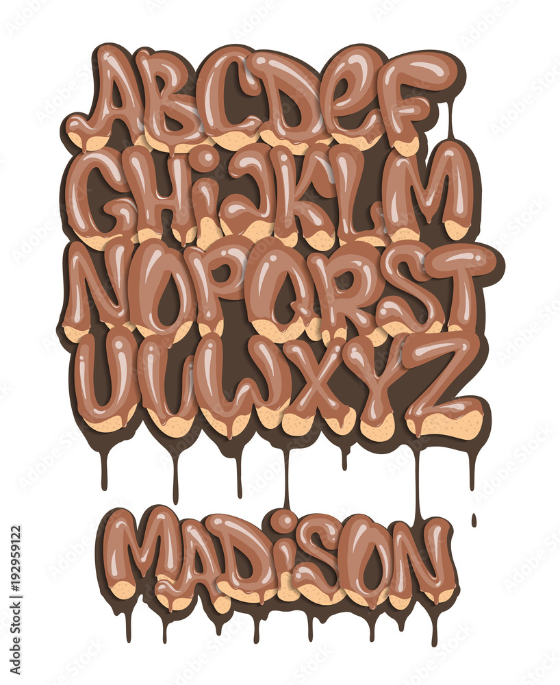 Melting Letters Font