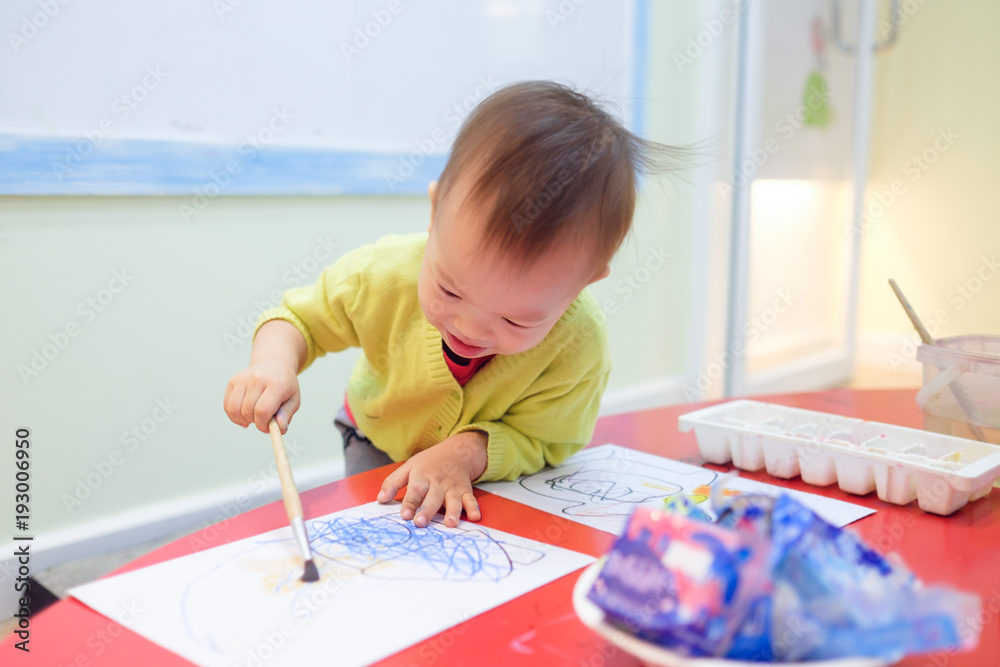 Cute smiling little Asian 18 months / 1 year old toddler baby boy child ...