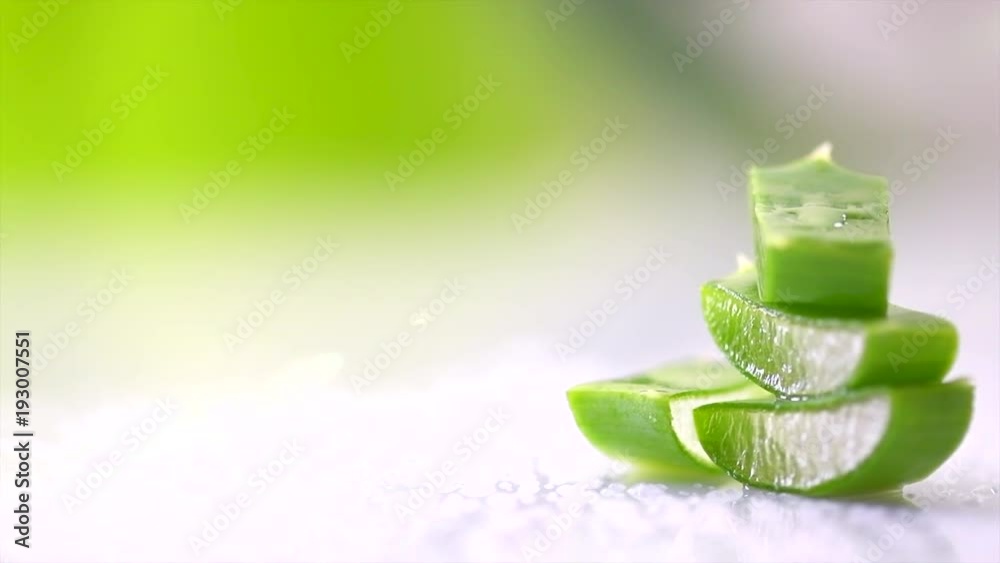 Aloe Vera closeup. Aloevera gel, natural organic renewal cosmetics ...